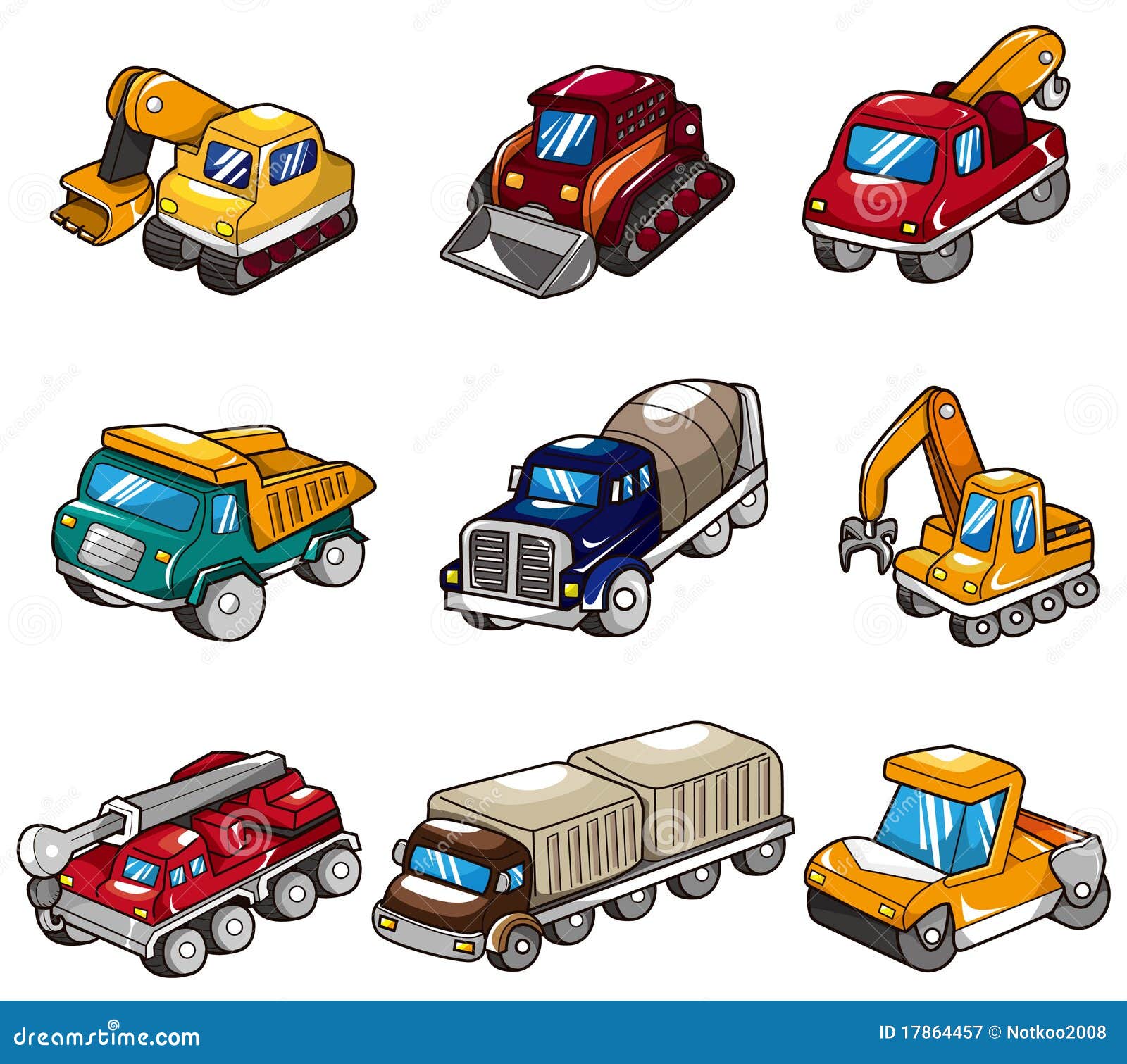 Cartoon truck icon stock vector. Illustration of isolated - 17864457