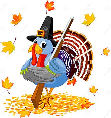 Cartoon Turkey with with a Gun Stock Vector - Illustration of ...