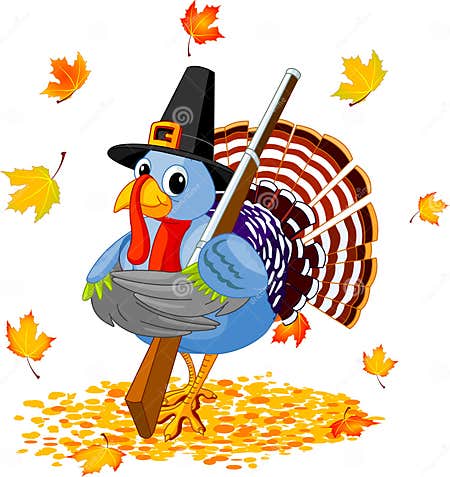 Cartoon Turkey with with a Gun Stock Vector - Illustration of ...