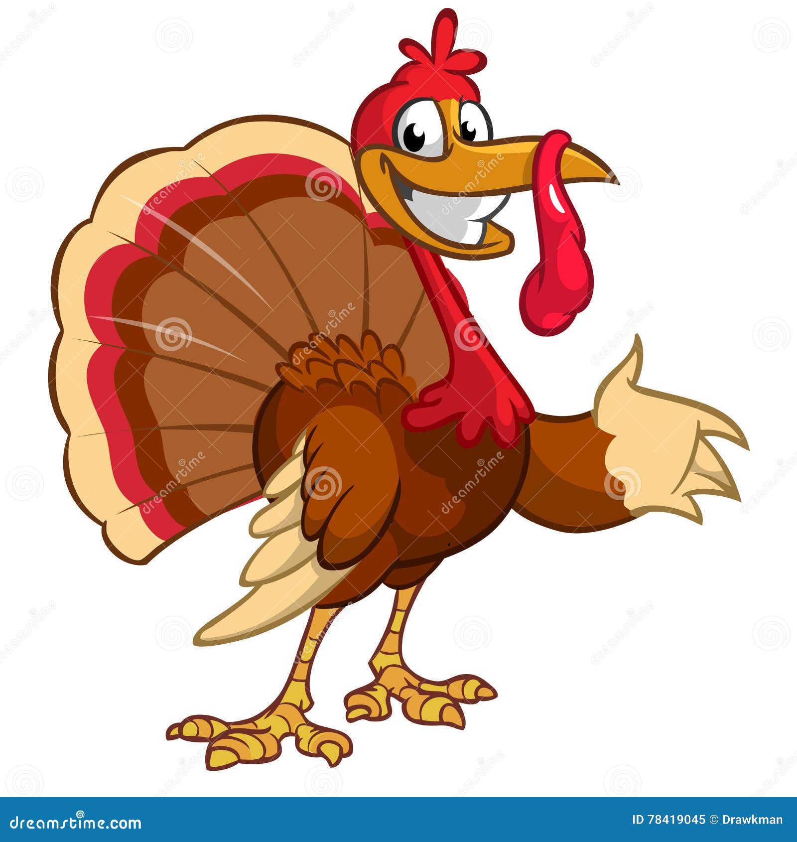 Cartoon Turkey Symbols And Objects Set Vector Illustration ...