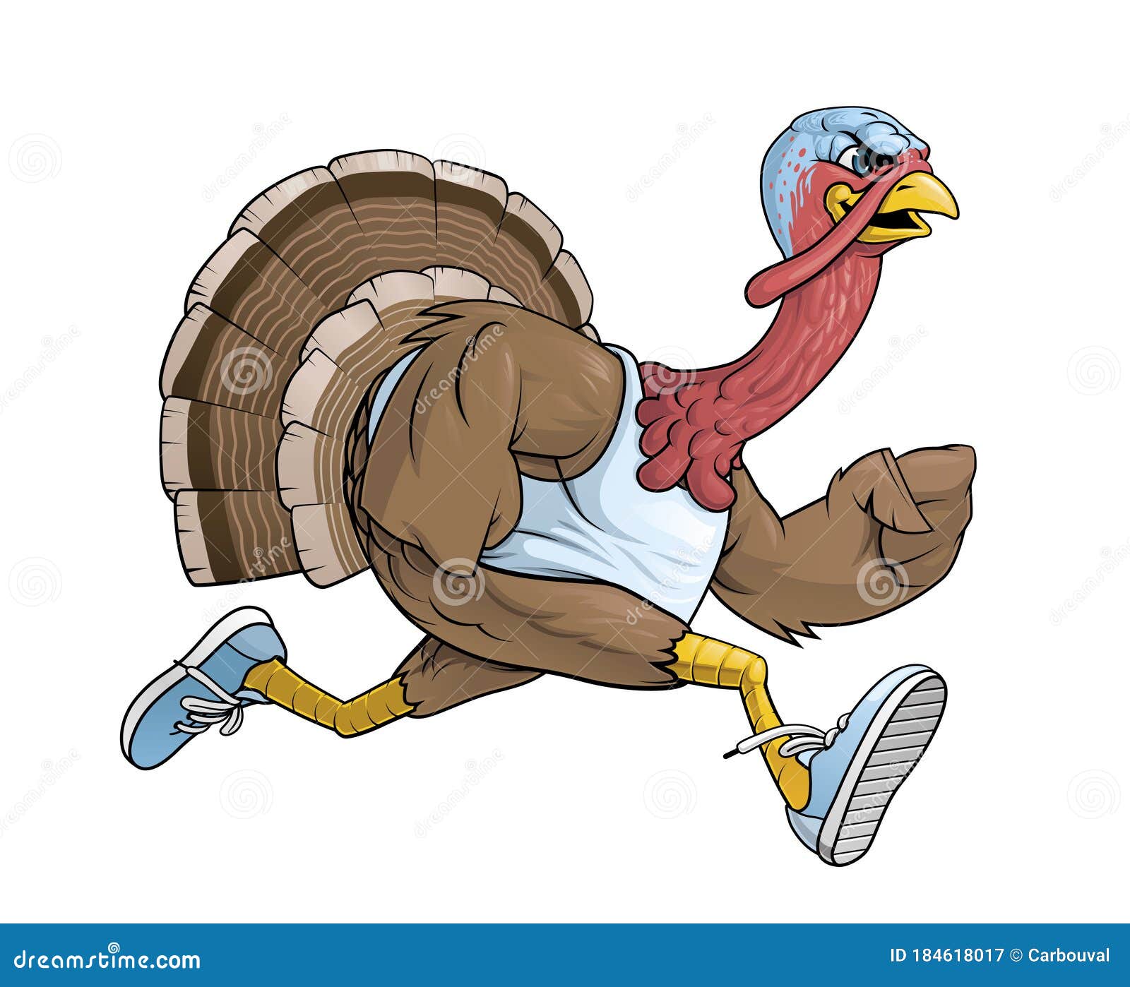 Running Turkey Vector