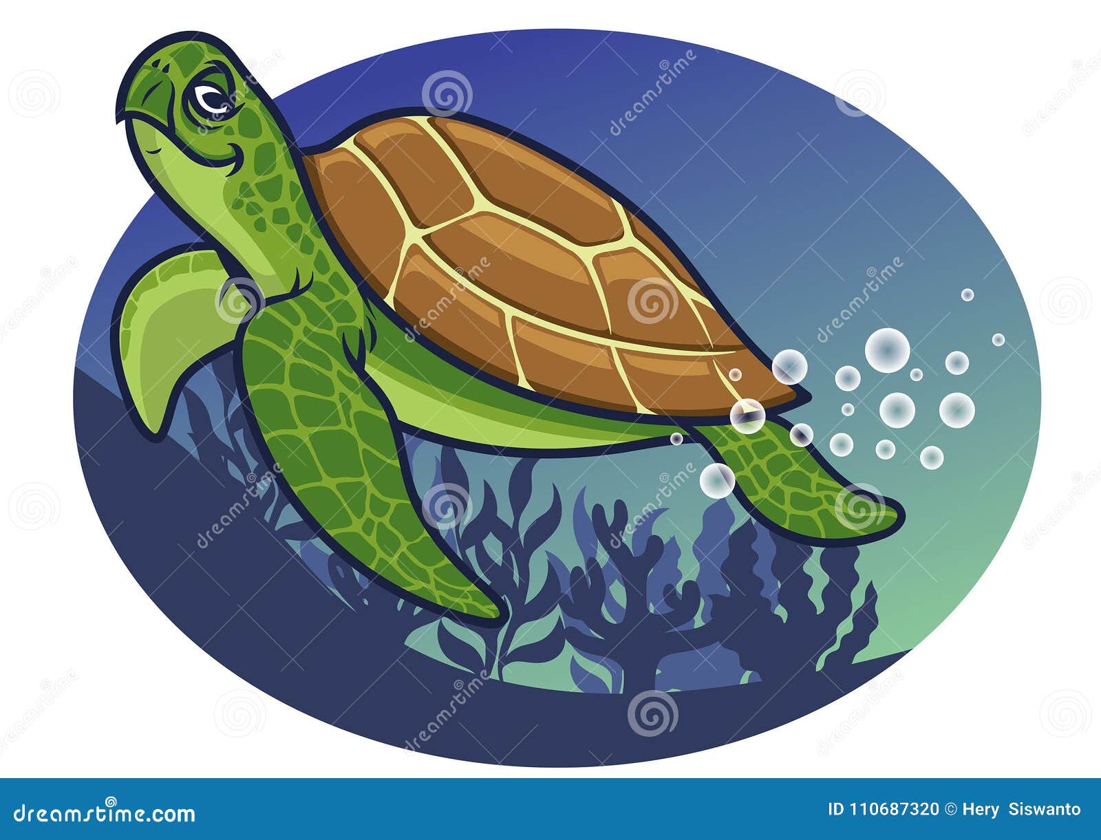Cartoon Of Turtle Character Vector Illustration | CartoonDealer.com ...