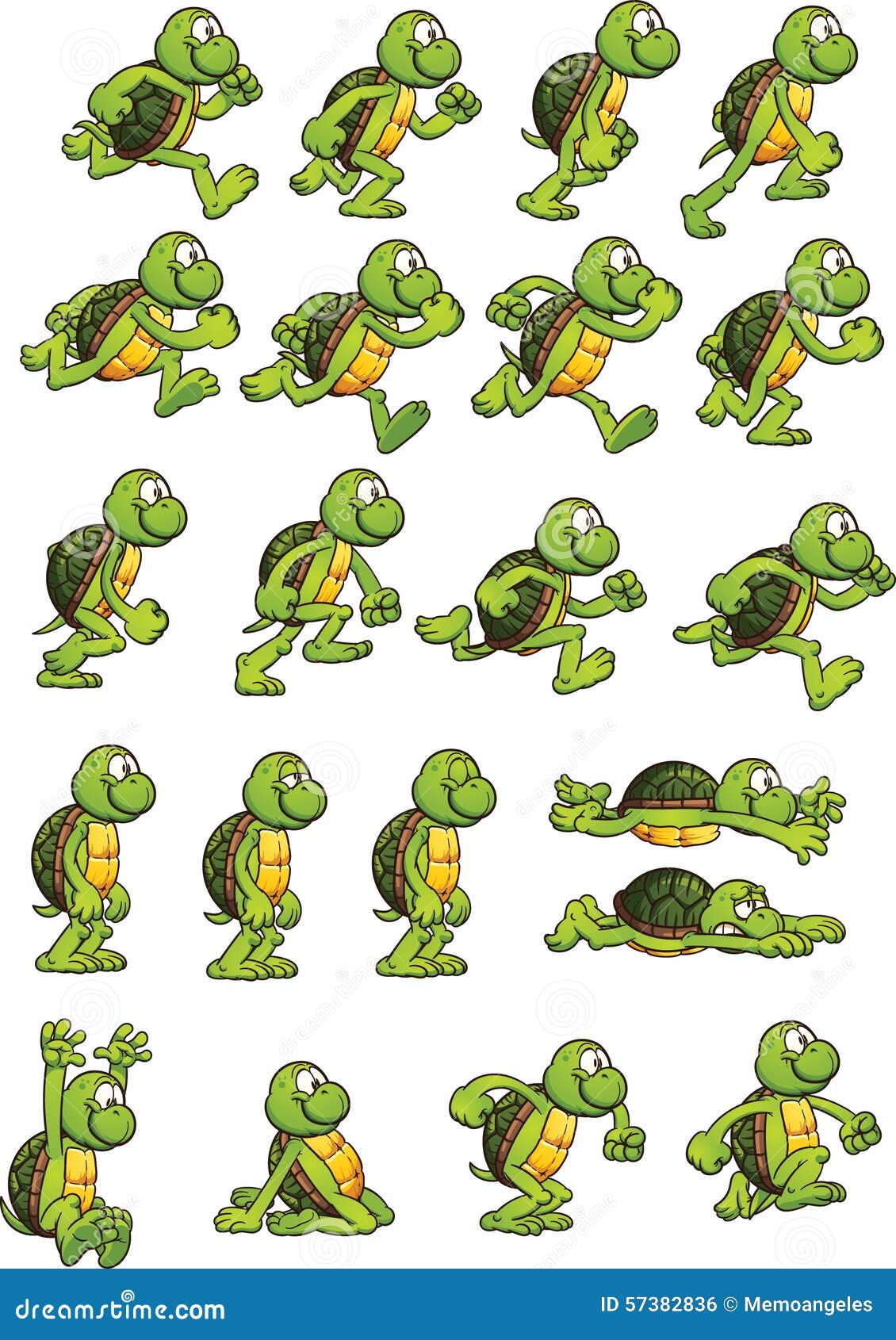 Cartoon turtle stock illustration. Illustration of standing - 57382836