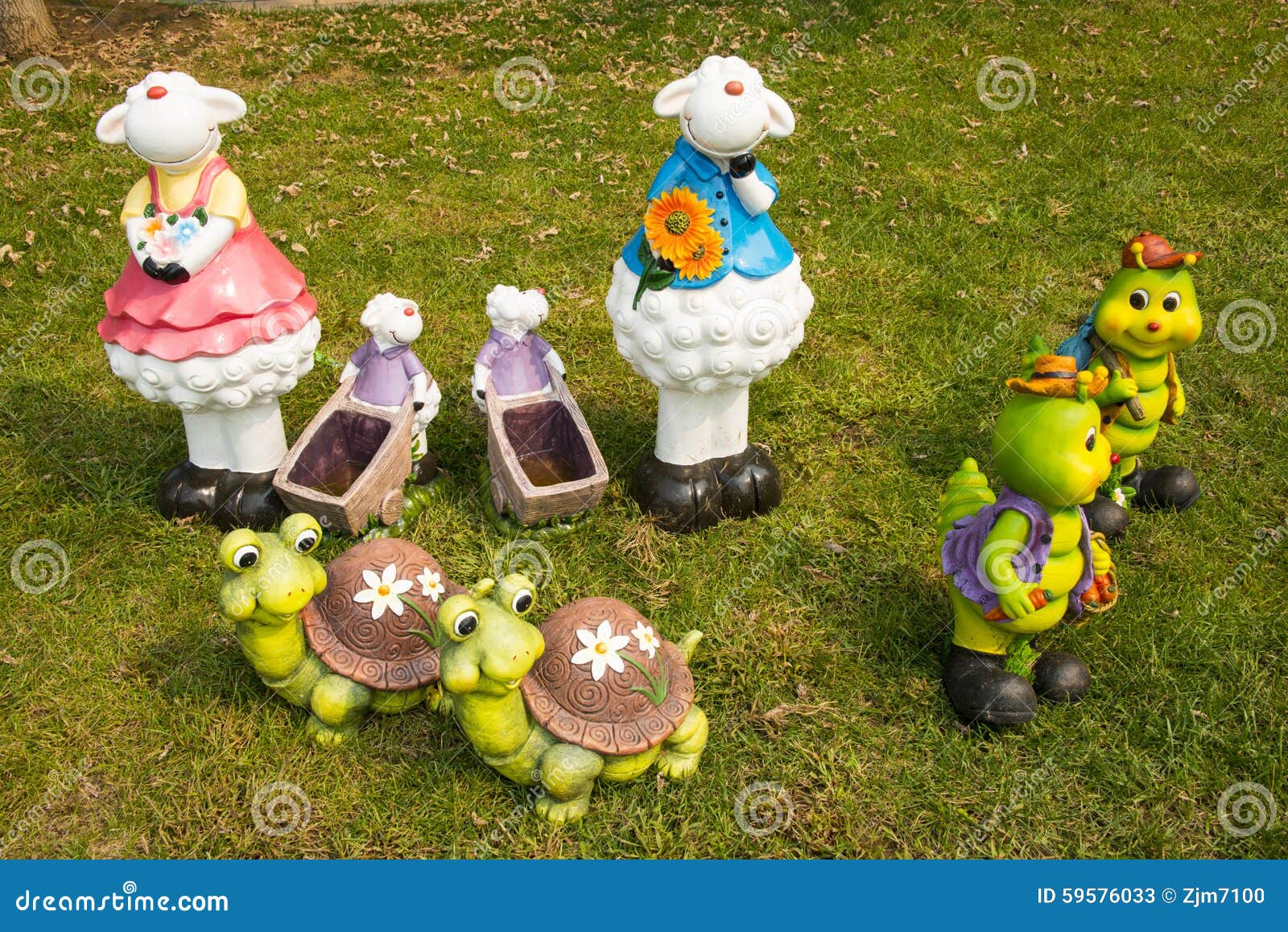 Cartoon turtle and sheep stock image. Image of parks - 59576033