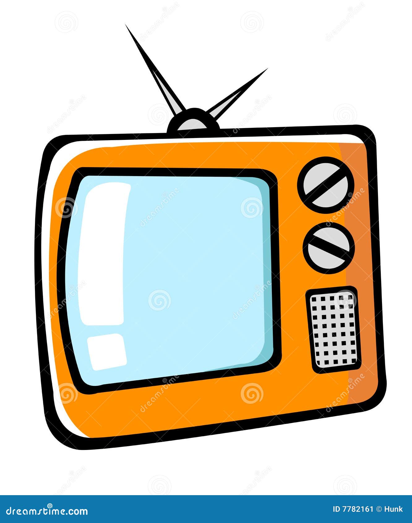 Cartoon TV stock illustration. Illustration of video, ntsc - 7782161
