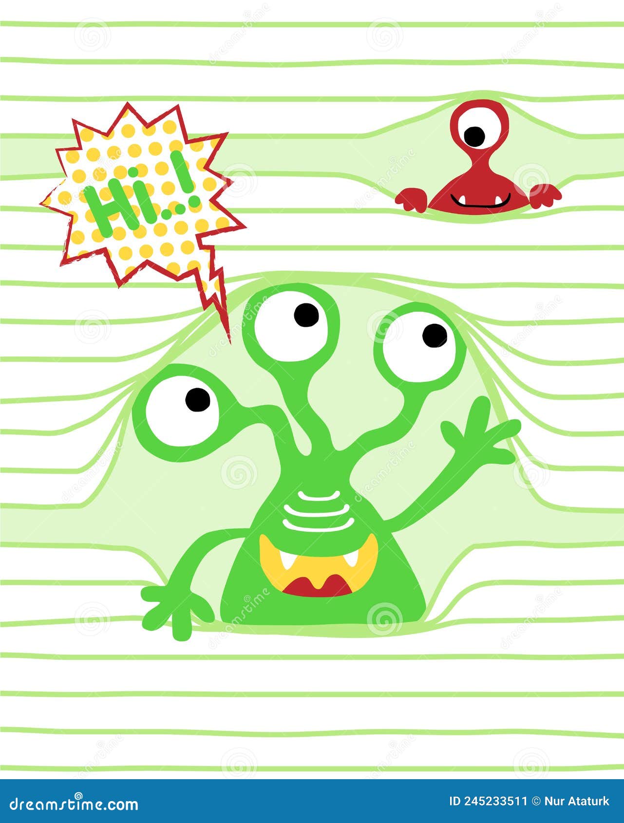 Funny Aliens, Background Cartoon Vector | CartoonDealer.com #148269655