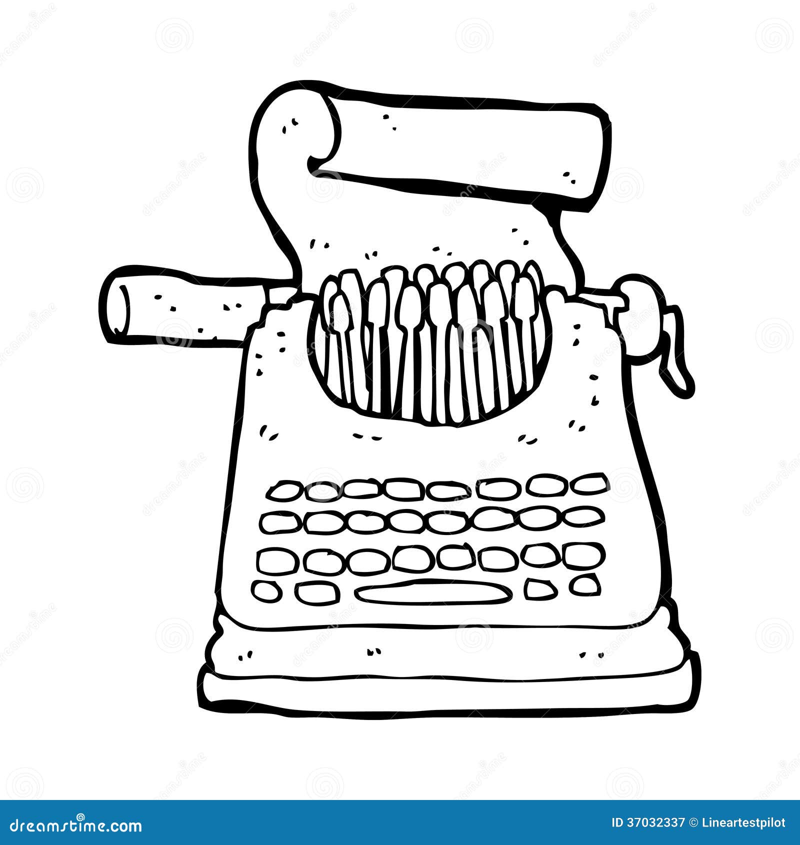 Cartoon Typewriter Stock Image | CartoonDealer.com #37032337