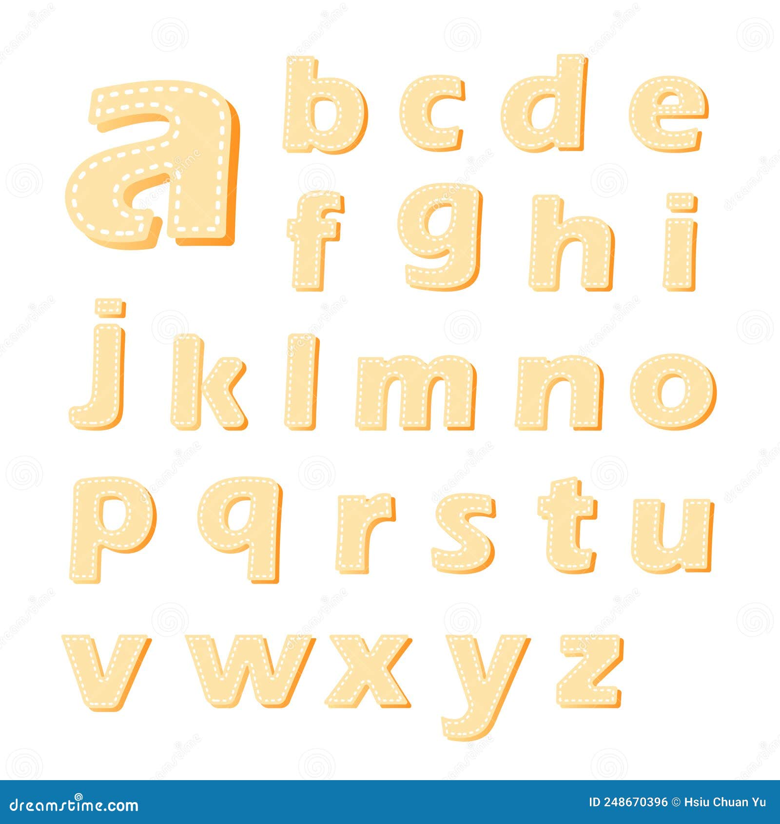 Collection Of Lowercase And Uppercase Letters And Numbers, Geometric ...