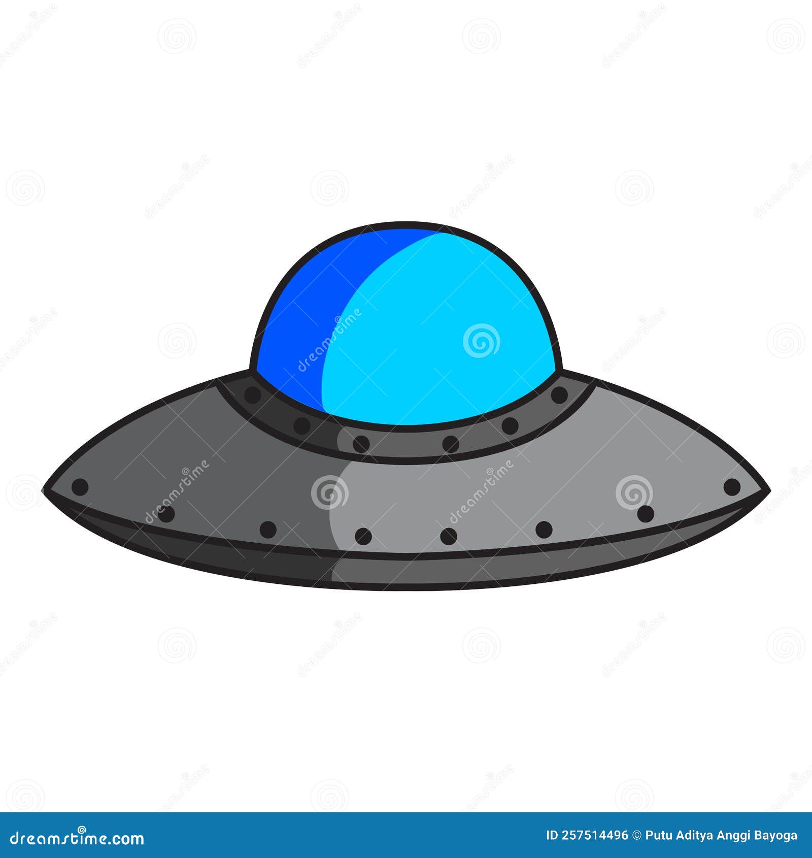 Cartoon ufo stock vector. Illustration of flying, unique - 257514496