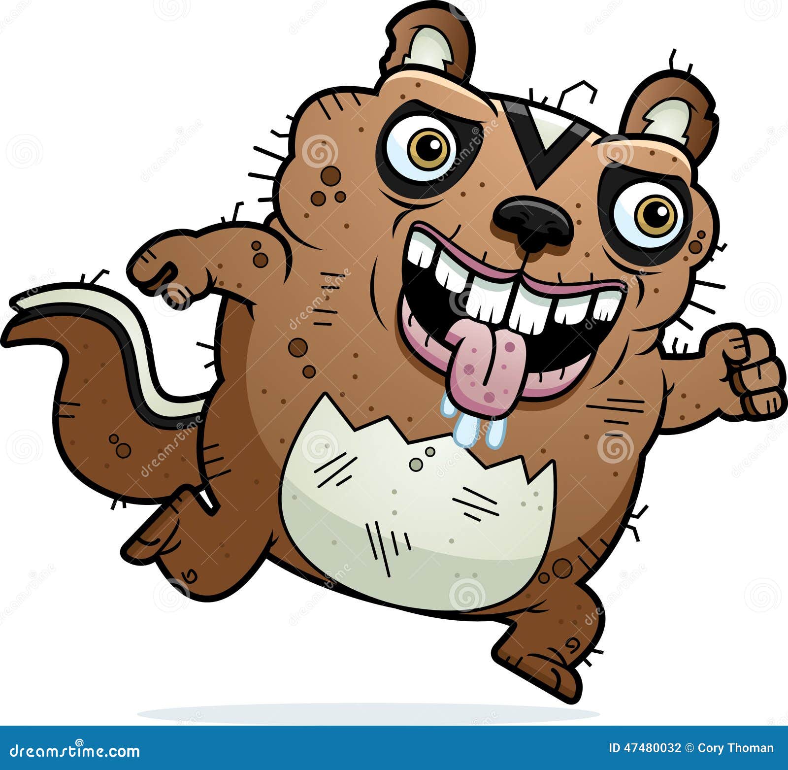 Cartoon Ugly Chipmunk Running Stock Vector - Illustration of running ... Cartoon Ugly Chipmunk Running Stock Vector - Illustration of running ...