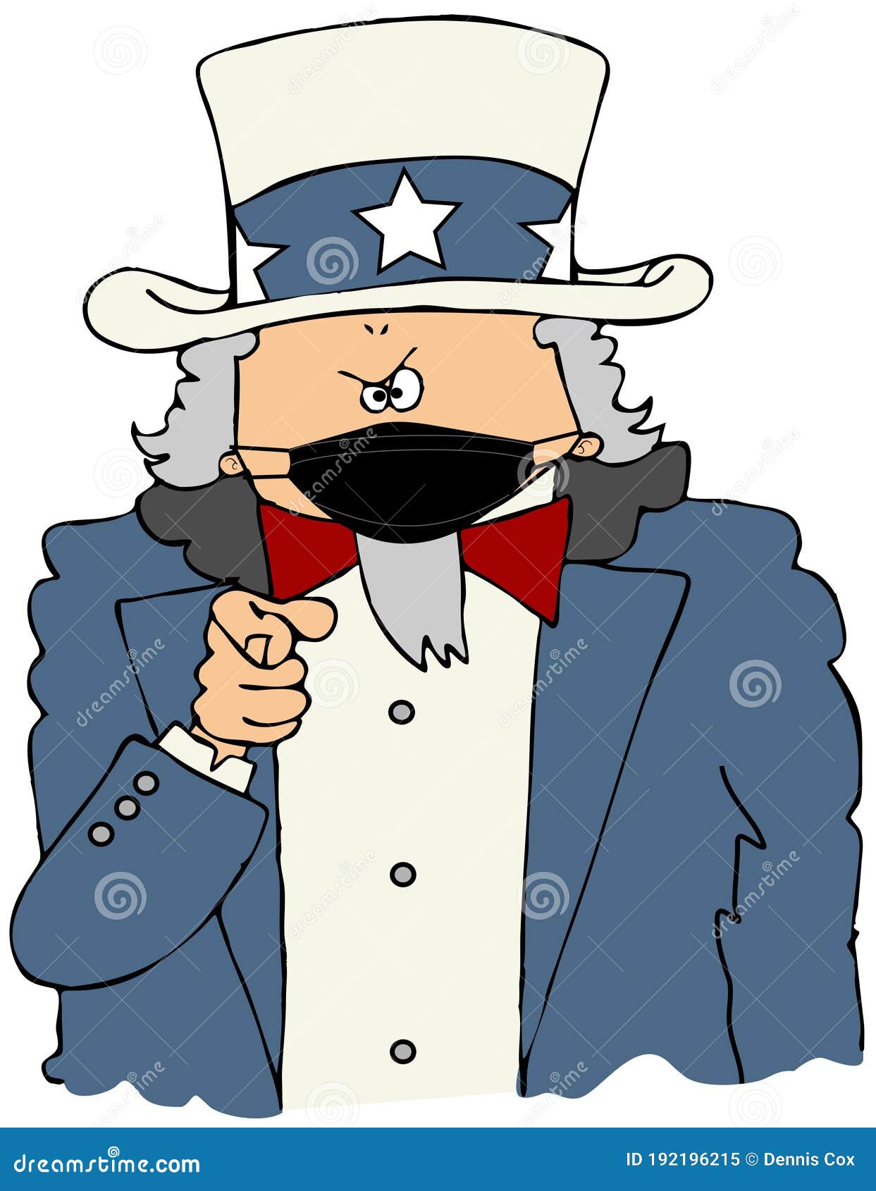 Cartoon Uncle Face With Mustache Smiling, Vector Illustration ...