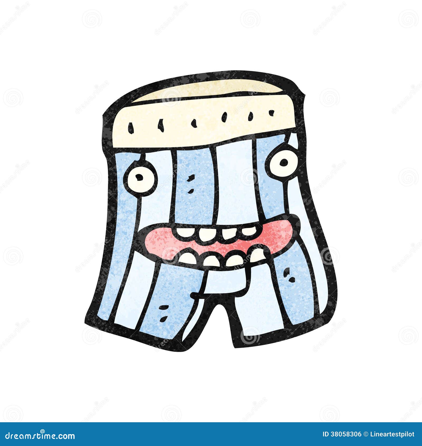 Cartoon underwear stock vector. Illustration of pants - 38058306