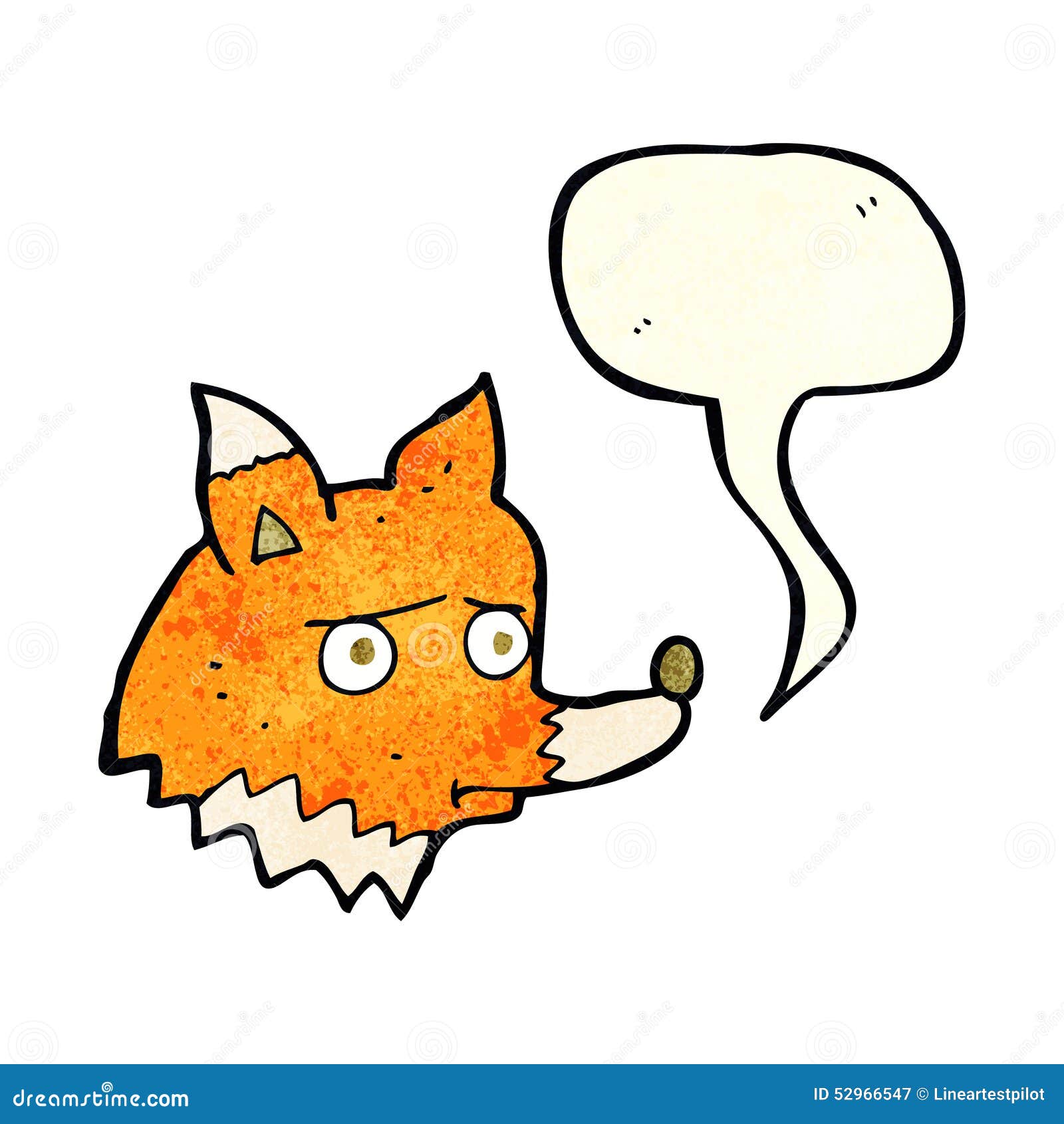 Cartoon Unhappy Fox Speech Bubble Stock Illustrations – 1 Cartoon ...