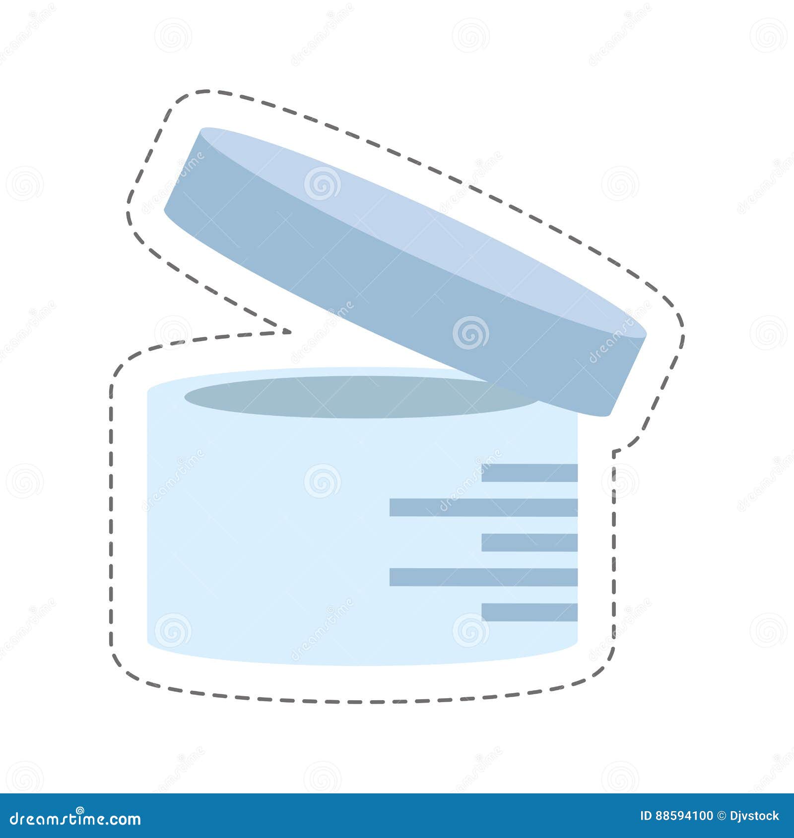 Urine And Fecal Analysis. Flat Style. Containers For Analysis. Cartoon ...