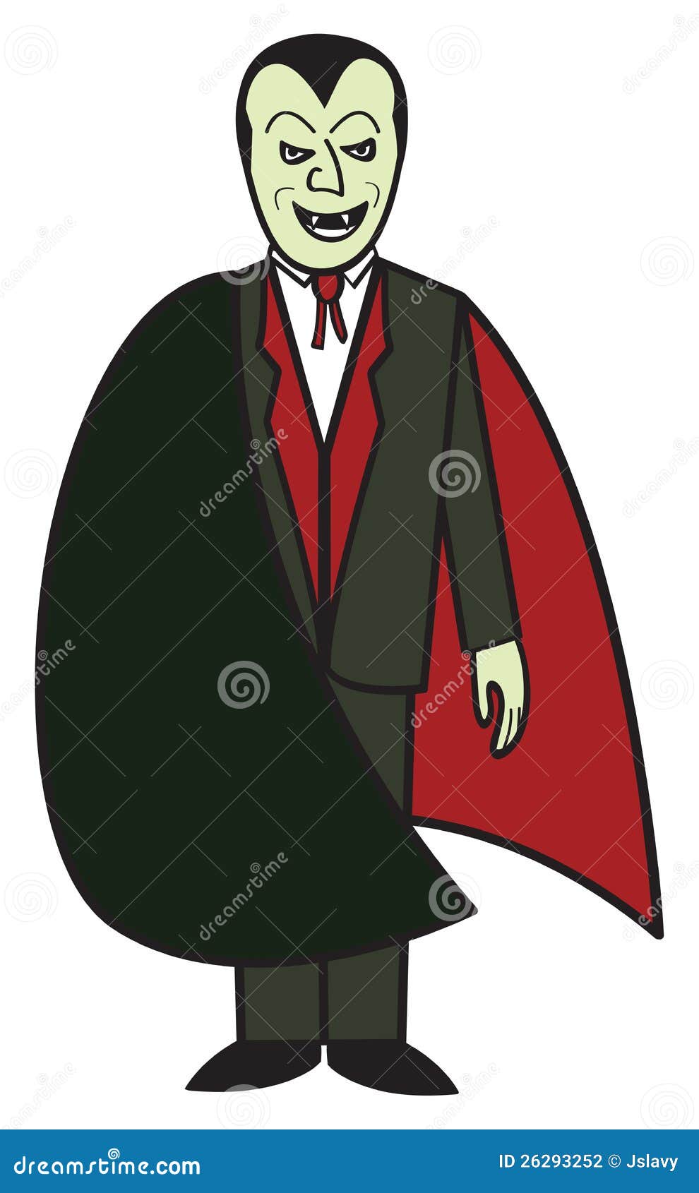 Cartoon Vampire stock vector. Illustration of film, classic - 26293252