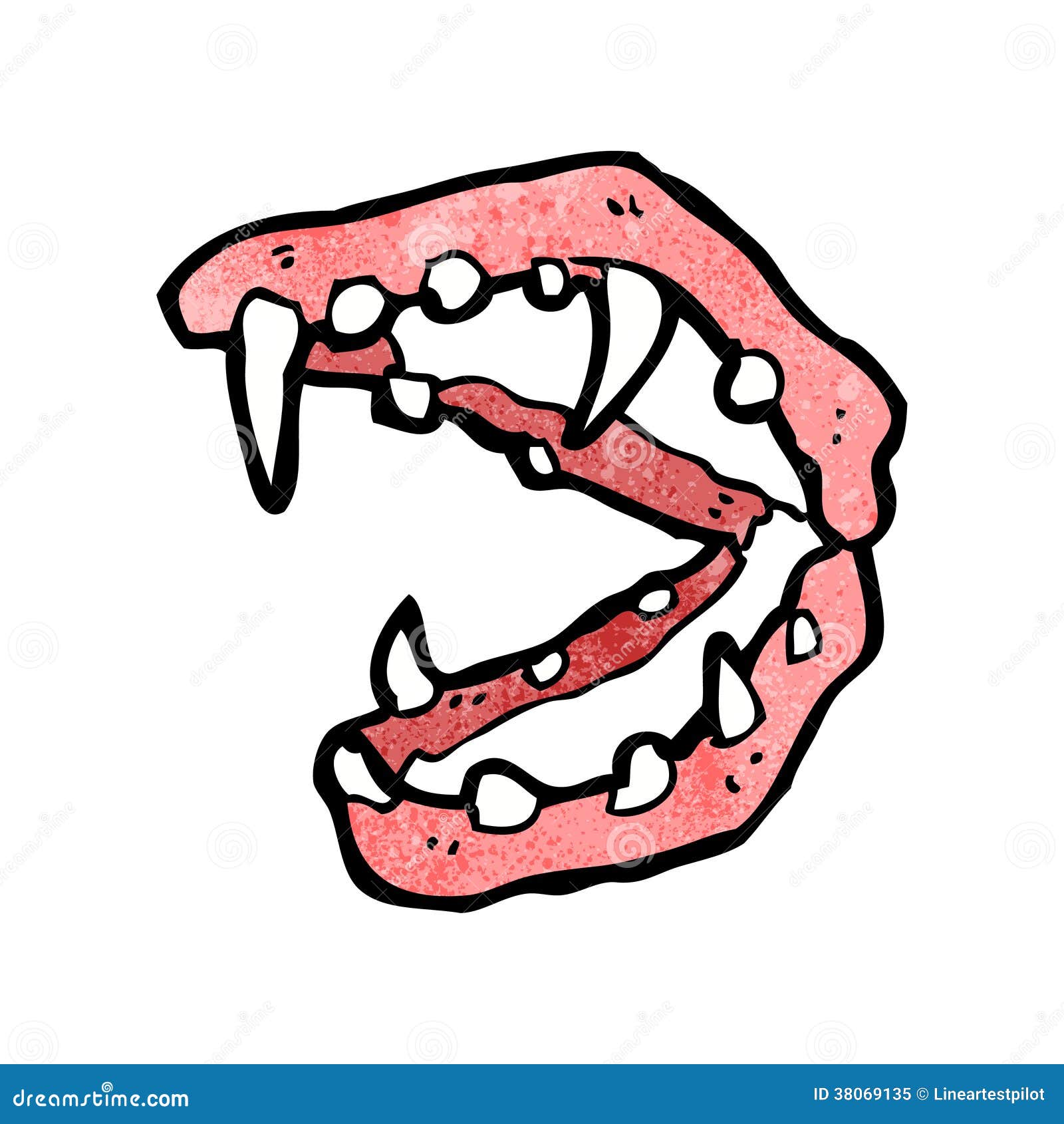 Cartoon vampire fangs stock illustration. Illustration of character ...