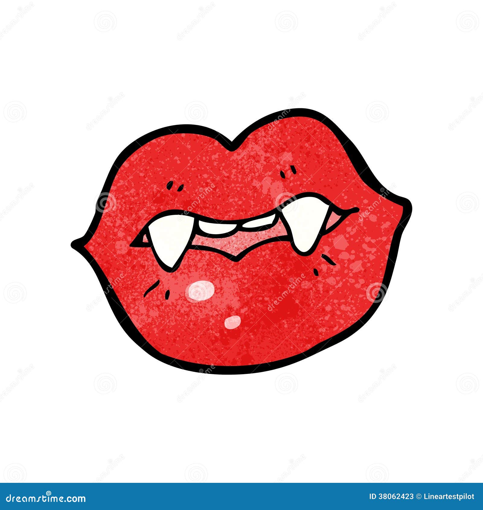 Cartoon vampire lips stock vector. Illustration of funny - 38062423