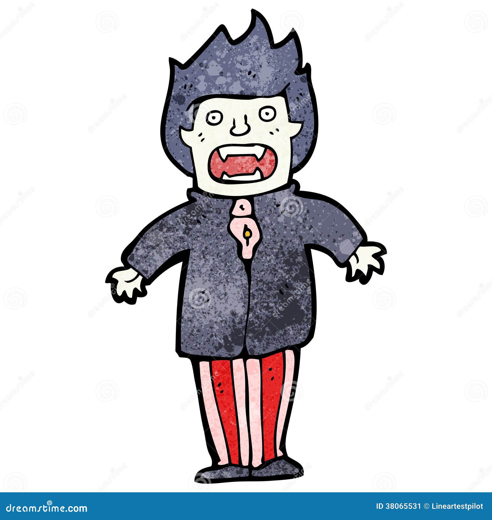 Cartoon vampire man stock vector. Illustration of grunge - 38065531