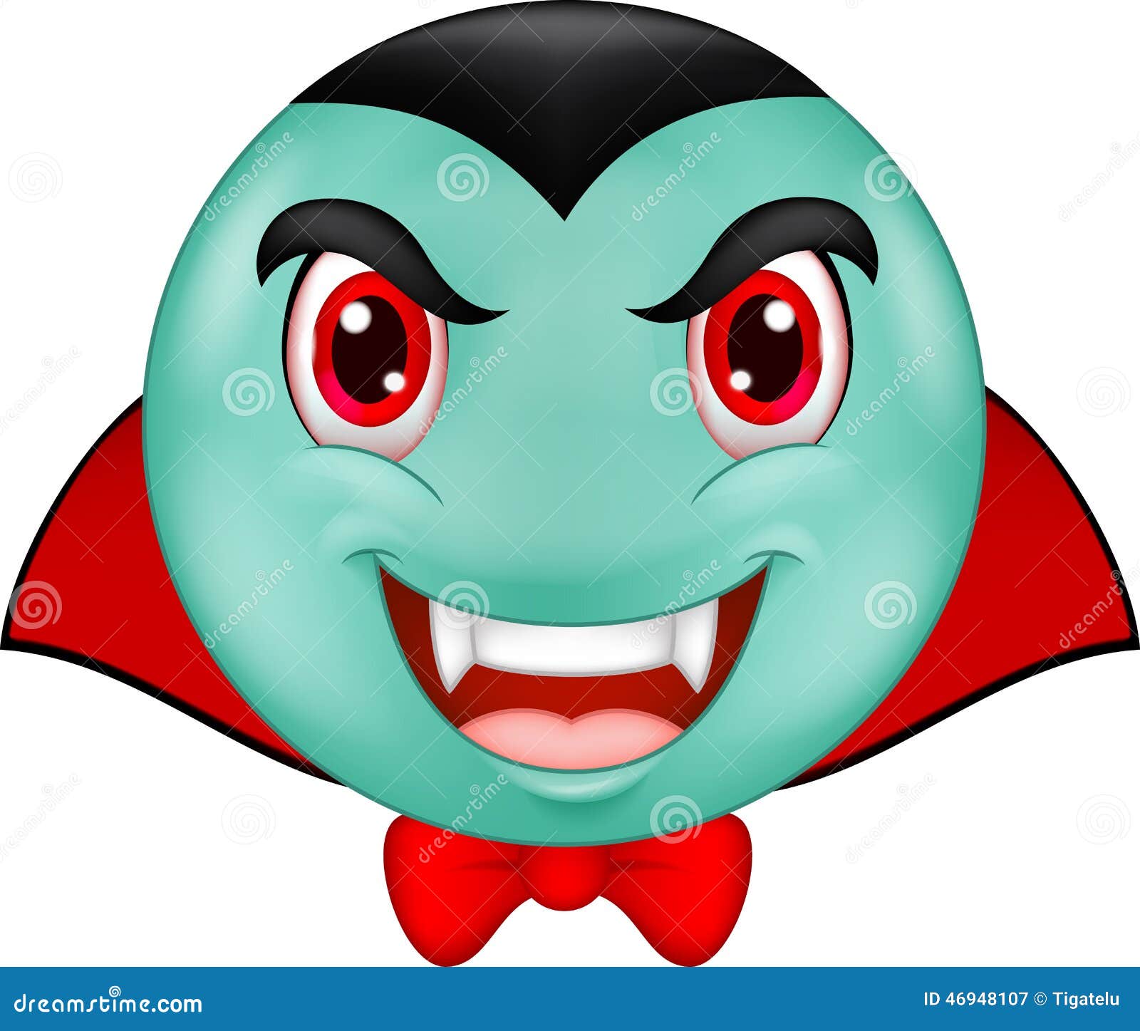 Cartoon Vampire. Vector Illustration With Simple Gradients ...