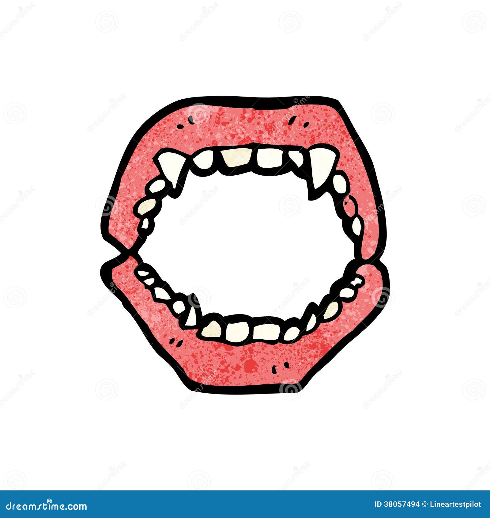 Cartoon vampire teeth stock vector. Illustration of cheerful - 38057494