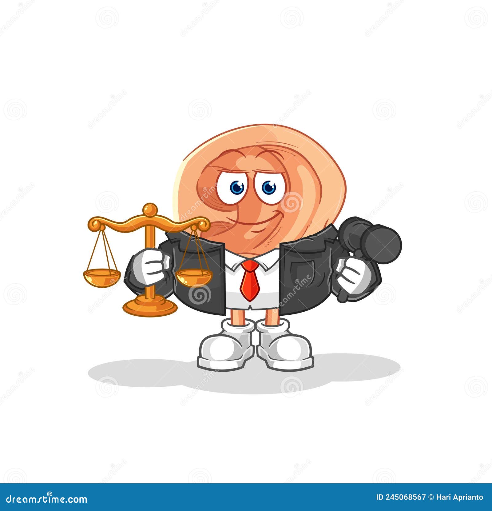 Cartoon Van Advocaat. Cartoon Mascotte Vector Vector Illustratie ...