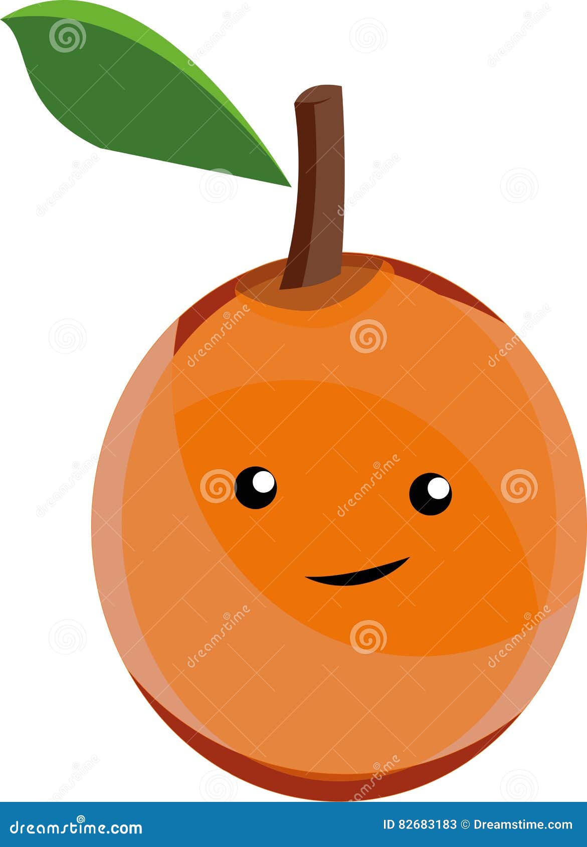 Cartoon vector apricot stock vector. Illustration of green - 82683183