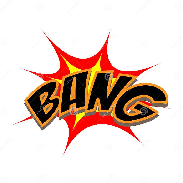 Cartoon Vector Bang stock vector. Illustration of cartoon - 81893294