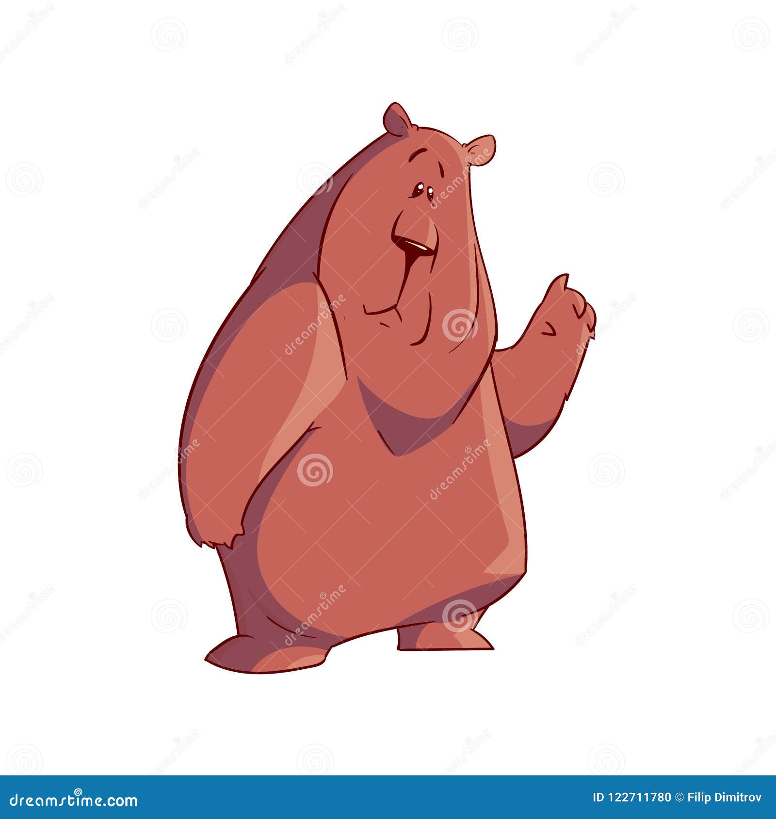 Cartoon vector bear stock vector. Illustration of isolated - 122711780
