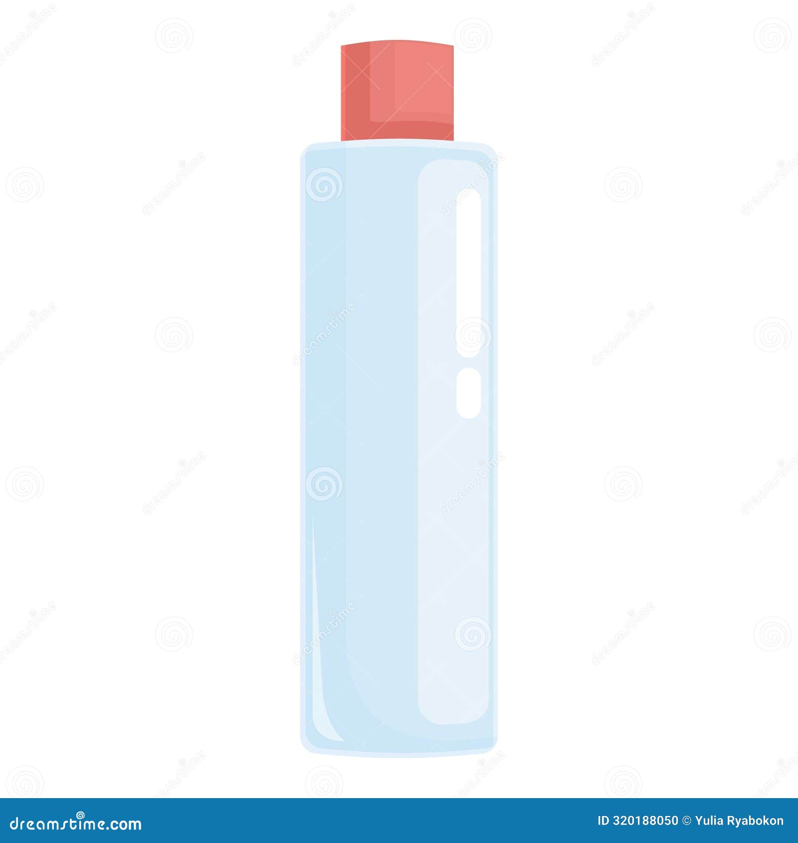 Plastic Shampoo Bottle Vector Illustration Stock Vector - Illustration ...
