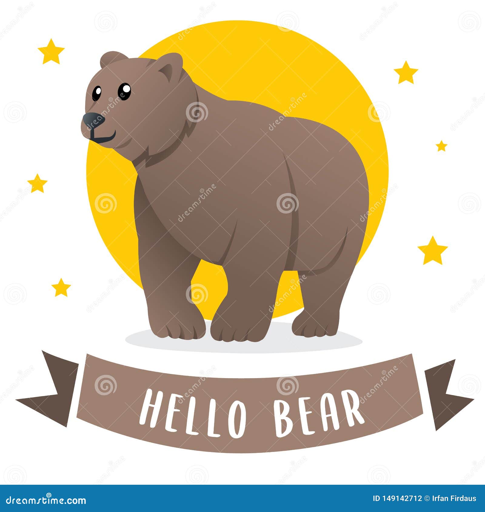A Large Wild Bear is Smiling Stock Vector - Illustration of drawing ...