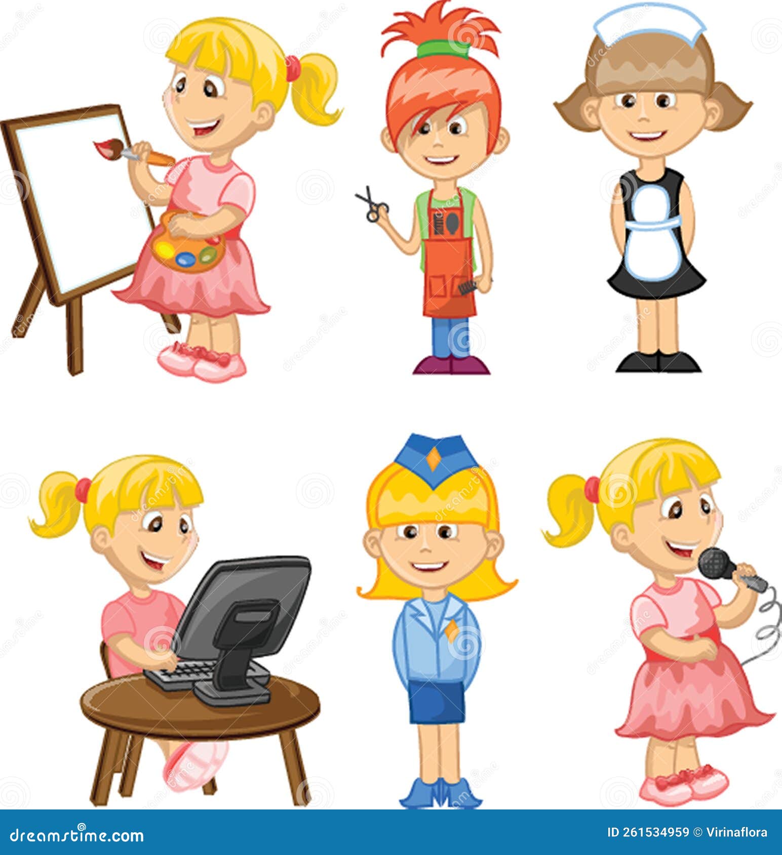 Cartoon Vector Characters of Different Professions Stock Vector ... Cartoon Vector Characters of Different Professions Stock Vector ...
