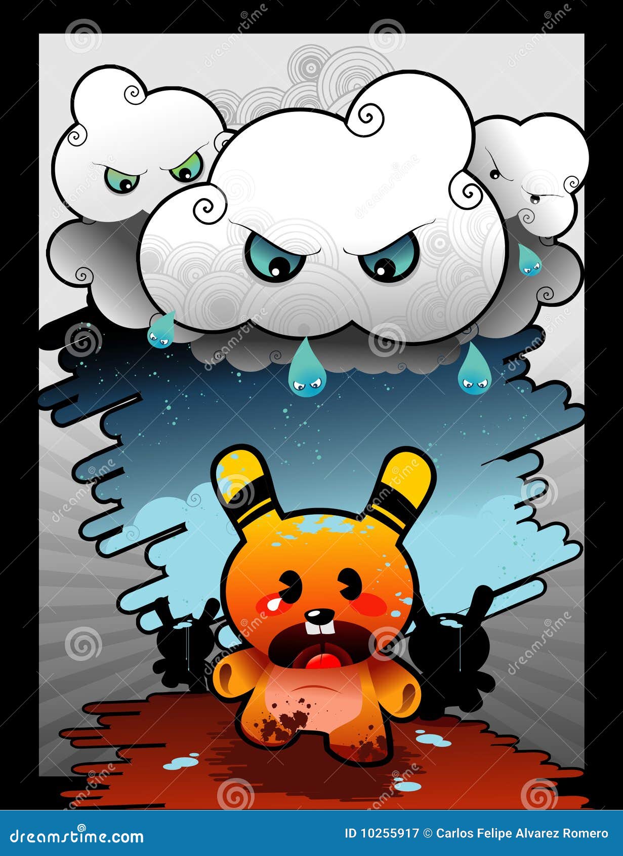 Cartoon vector composition stock vector. Illustration of cartoon - 10255917