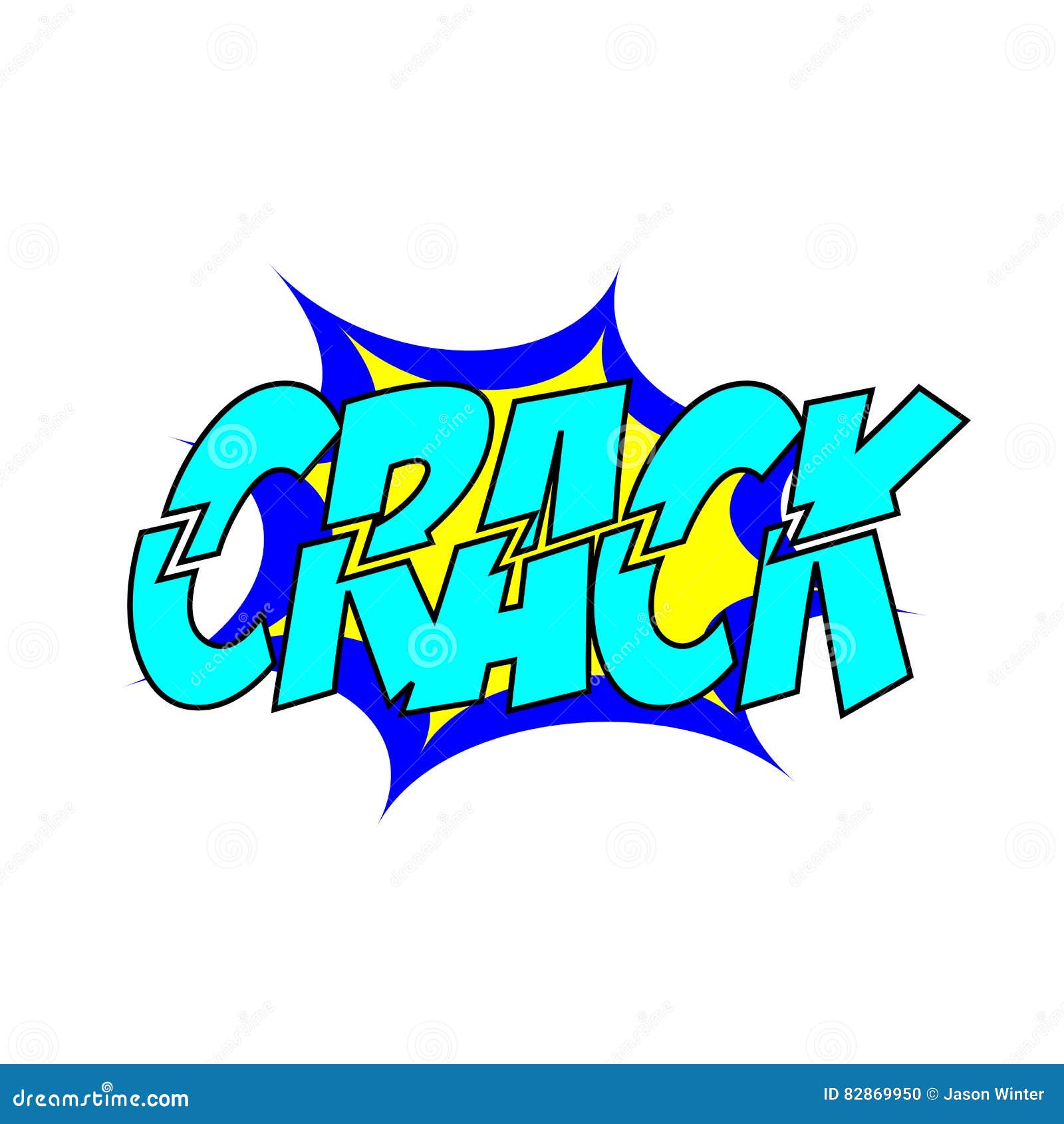 Cartoon Vector Crack stock vector. Illustration of logo - 82869950