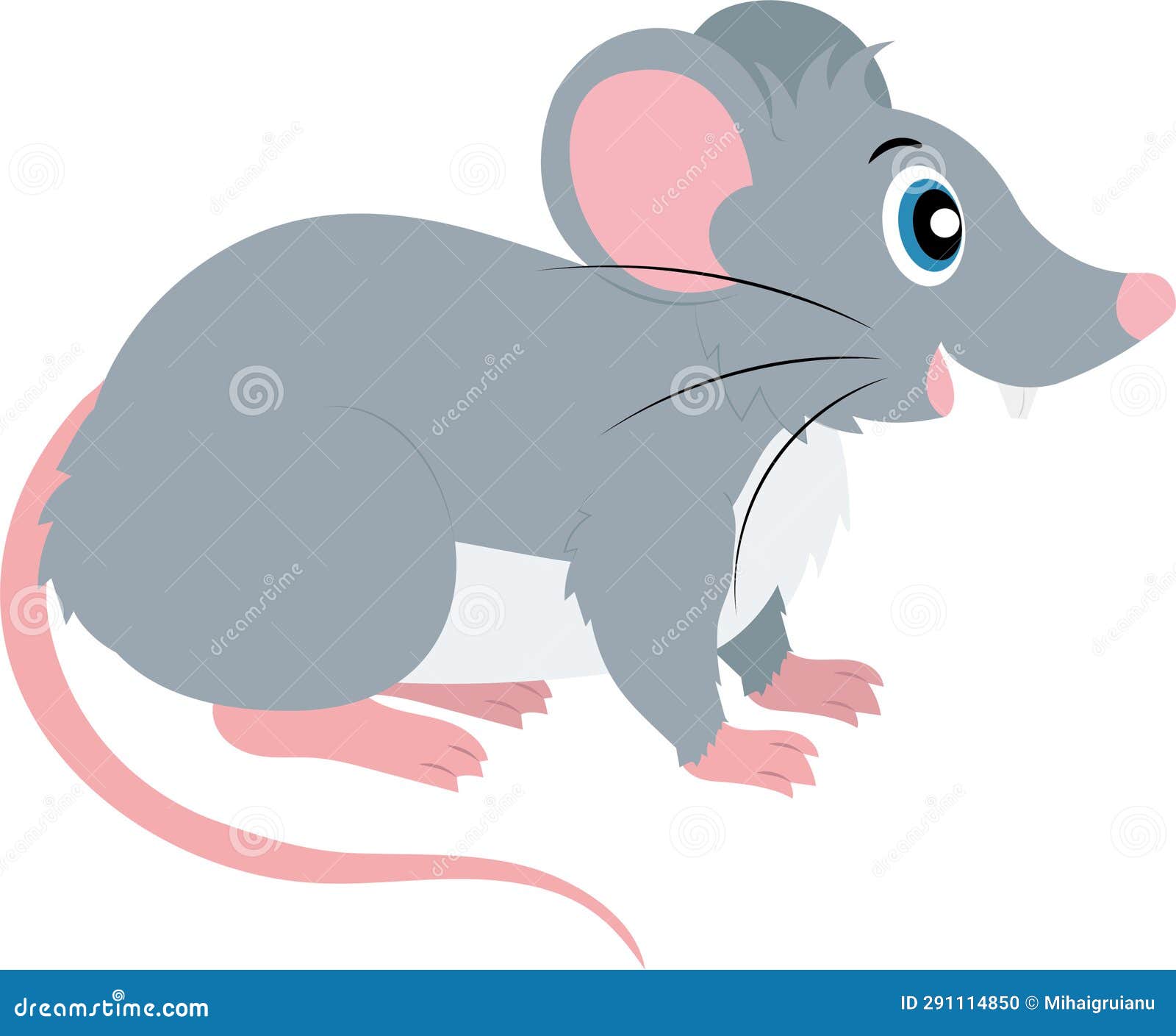 Vector Cute Mouse Cartoon Character Stock Illustration - Illustration ...