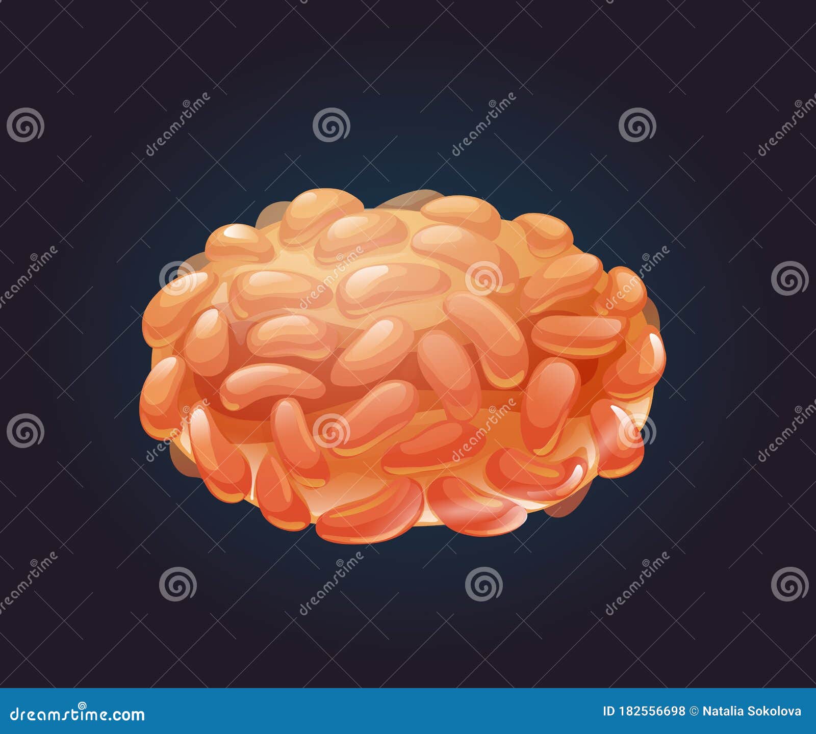 Cartoon Vector 3d Model Of Smallpox Virus | CartoonDealer.com #182556698