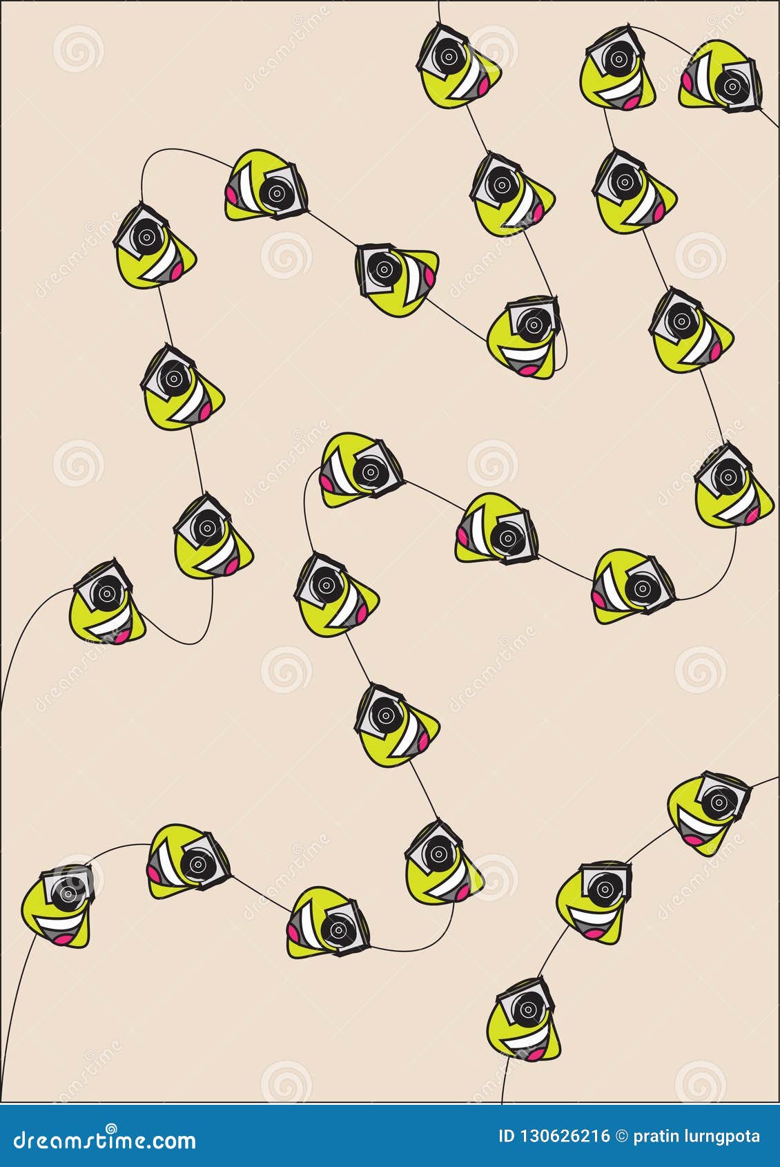 Cartoon Vector Funny Camera Stock Vector - Illustration of cartoon ...