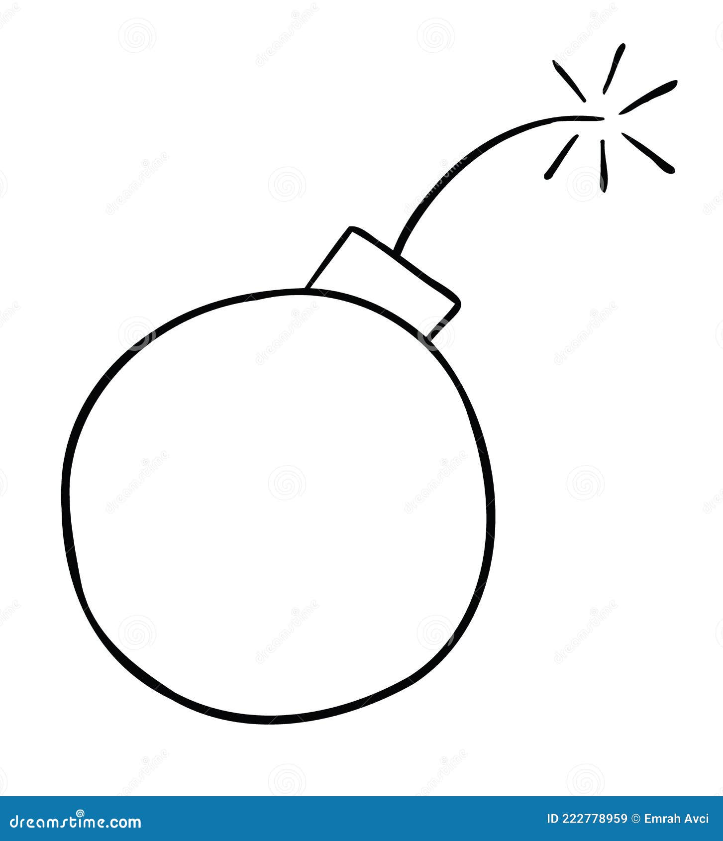 Cartoon Vector Illustration of Bomb about To Explode Stock Vector ...