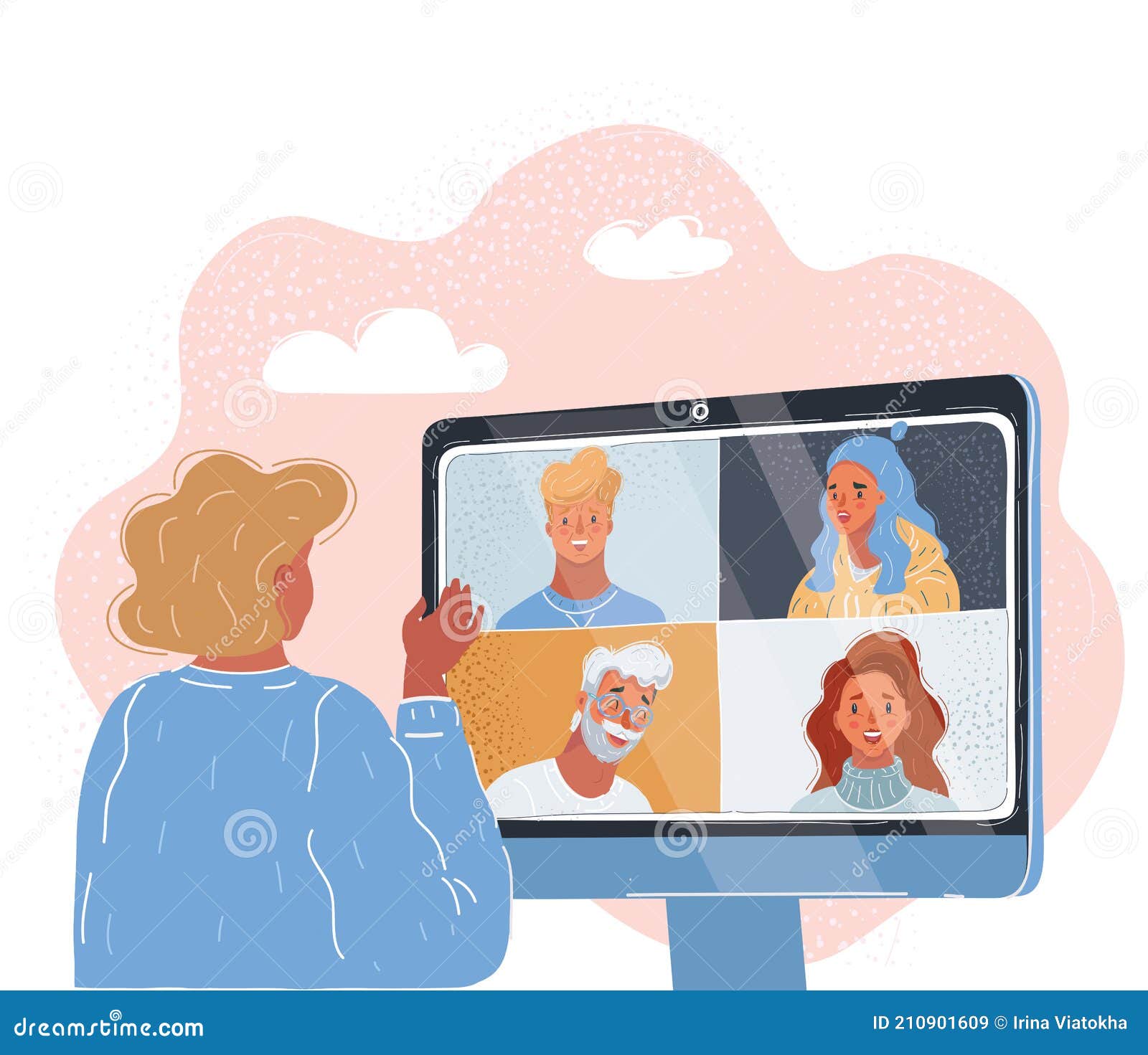 Vector Illustration of Colorful Vector Illustration Concept for Webinar ...