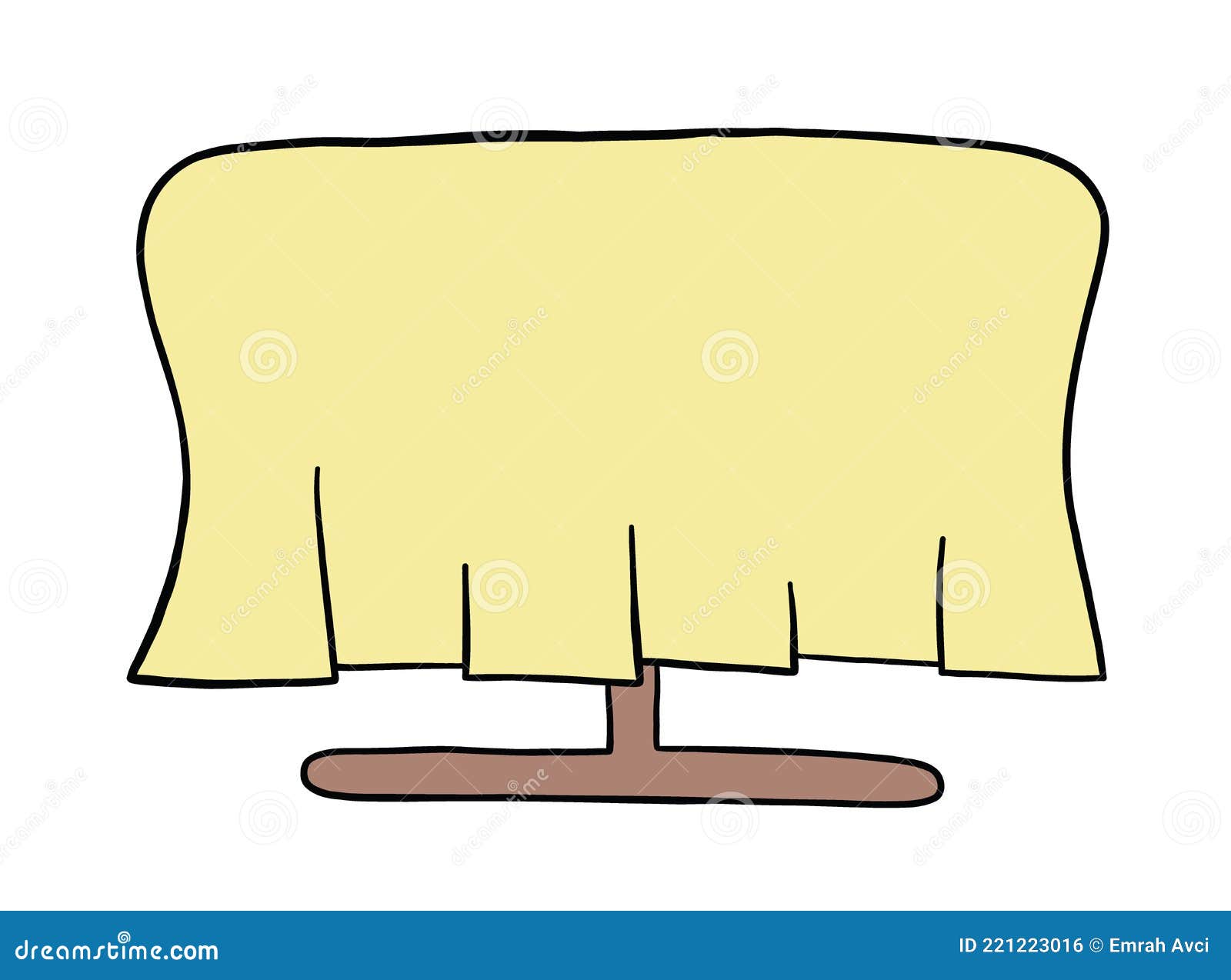 Cartoon Vector Illustration of Dining Table and Cover Stock Vector ...