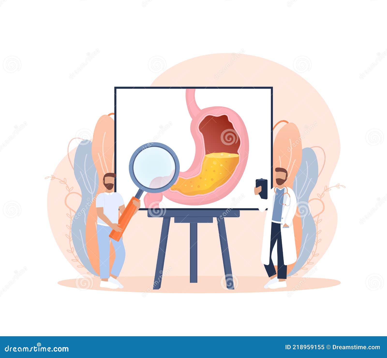 Cartoon Vector Illustration. Flat Vector Illustration with Intestines ...