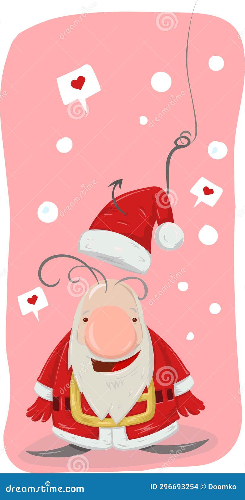 Cartoon Vector Illustration of Fun Santa Claus Stock Vector ...