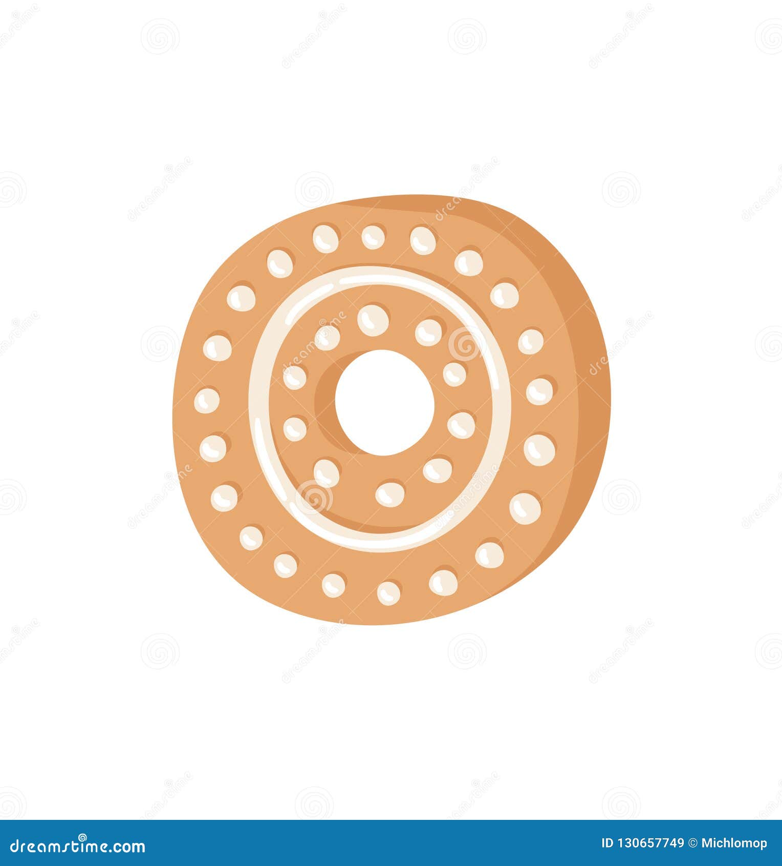 Cartoon Vector Illustration Ginger Bread Cookie Letter O or Zero Stock ...