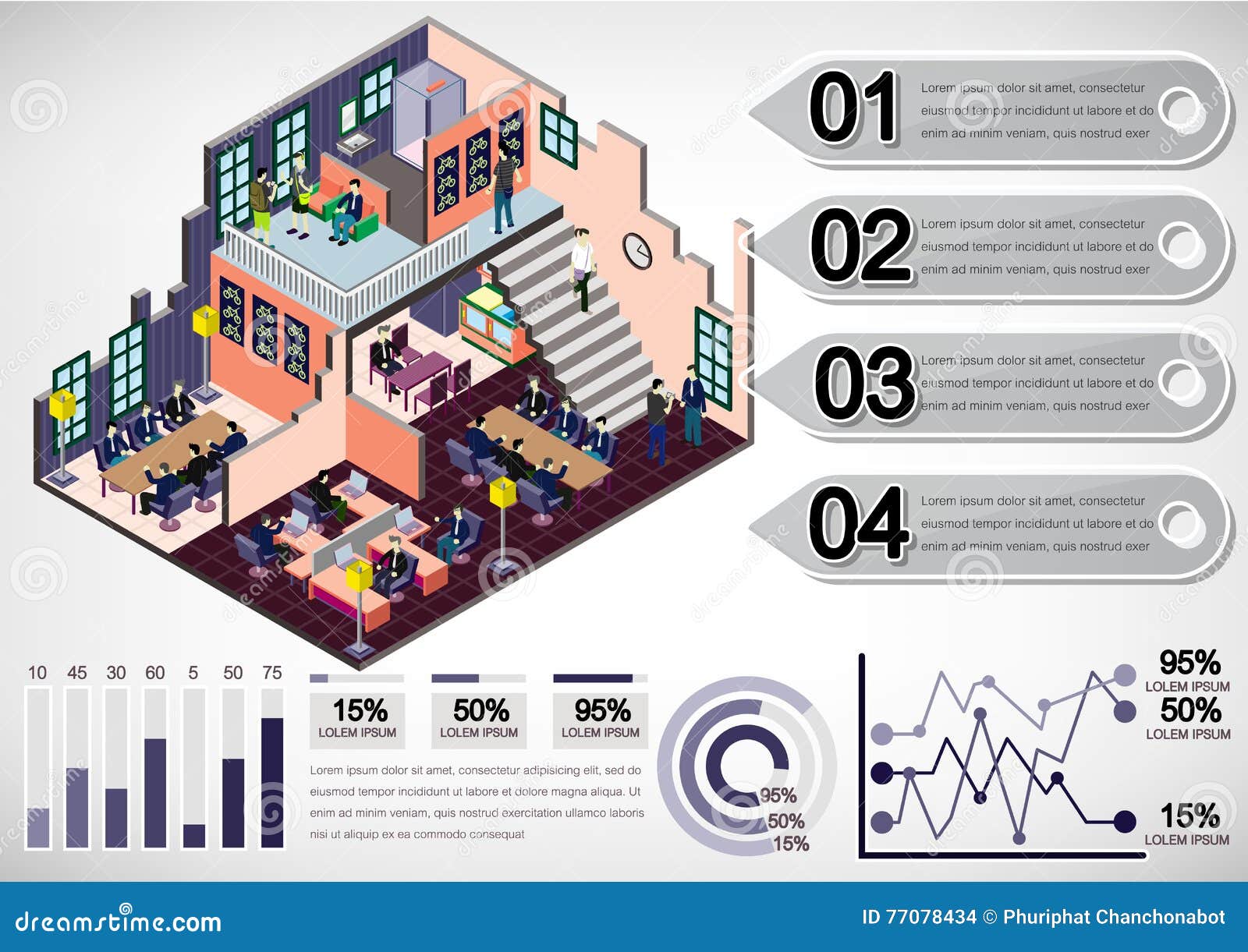Cartoon Vector Illustration Interior Classroom with Separated Layers ...