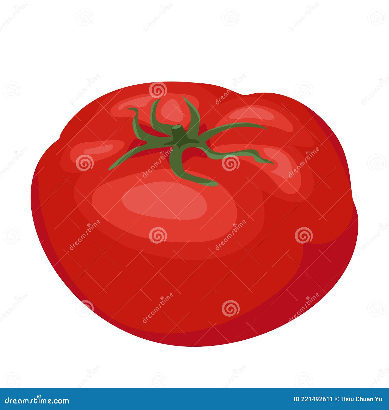 Cartoon Vector Illustration Isolated Object Fresh Food Vegetable Tomato ...
