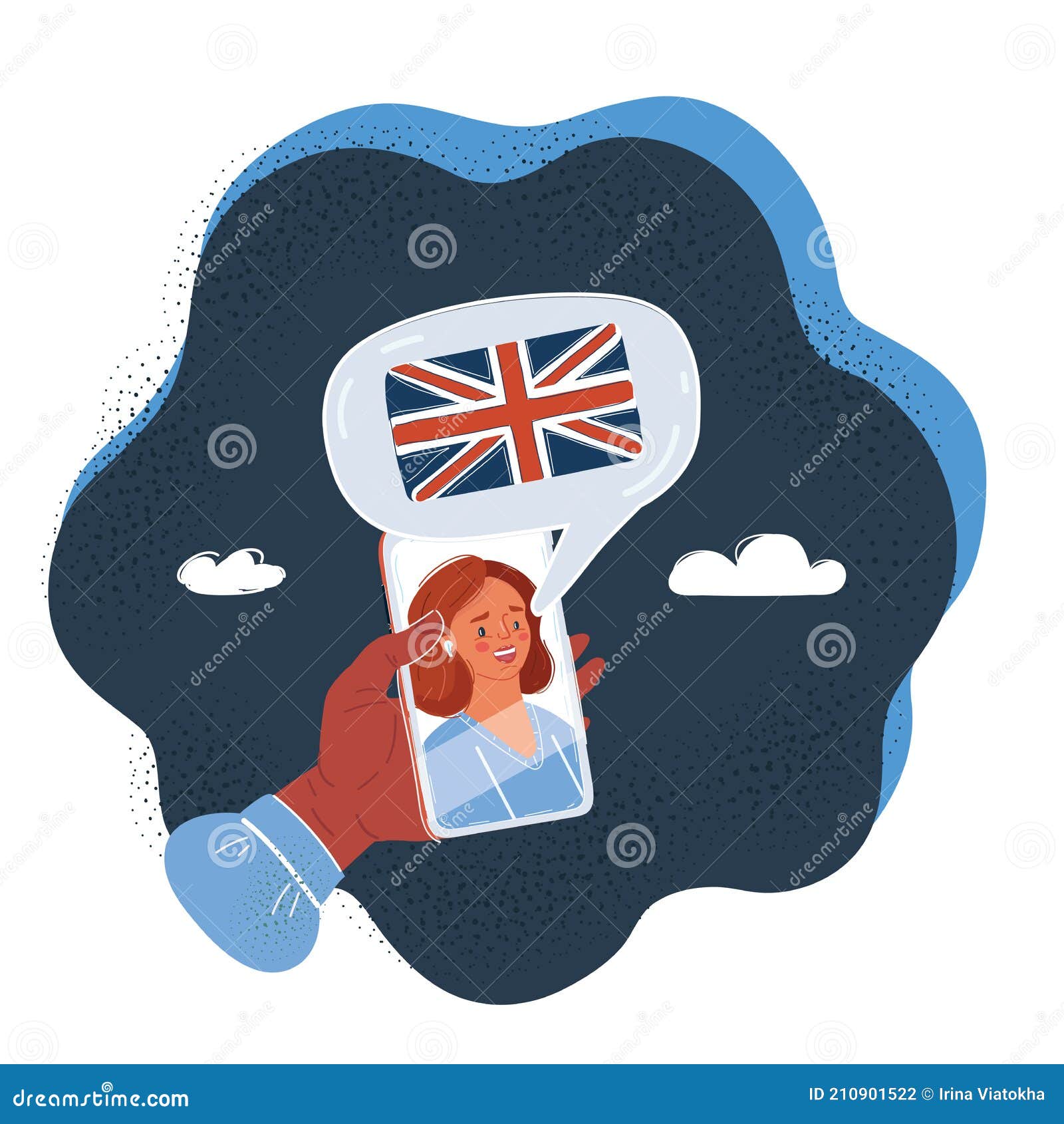 Online English School For Children. Learn Language. Education Vector ...