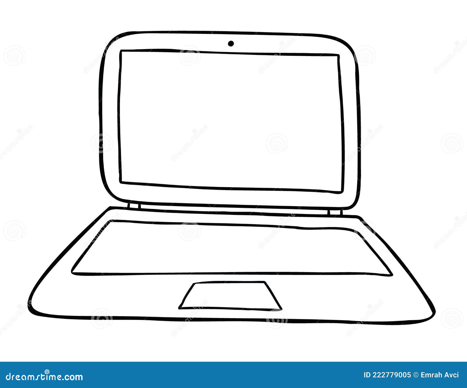 Cartoon Vector Illustration of Laptop Computer Stock Vector ...