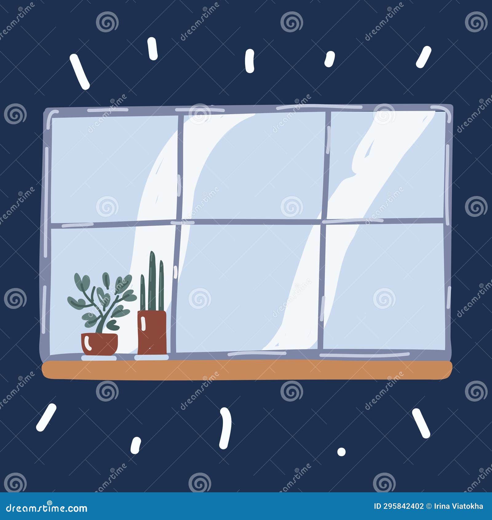 Cartoon Vector Illustration of Real Modern Windows Stock Vector ...