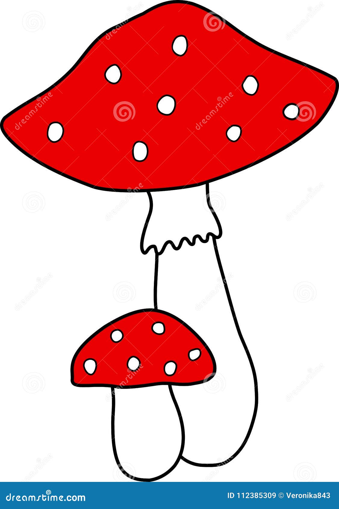 Toadstool mushroom icon. stock vector. Illustration of muscaria - 112385309