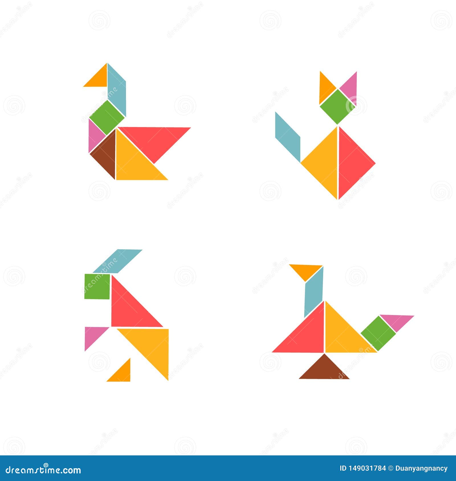 Tangram Patterns Stock Illustrations – 5 Tangram Patterns Stock ...