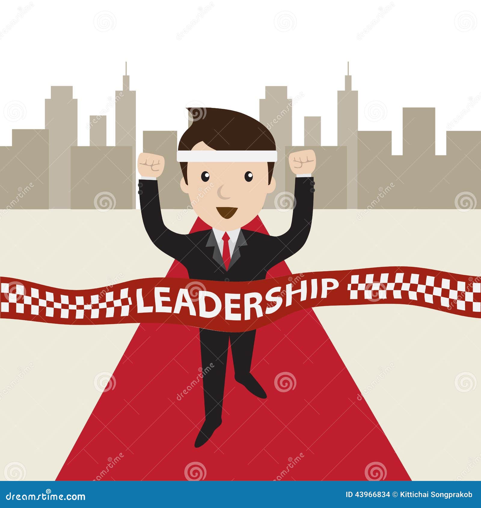 Cartoon Vector. Leadership Concept. Stock Vector - Illustration of ...